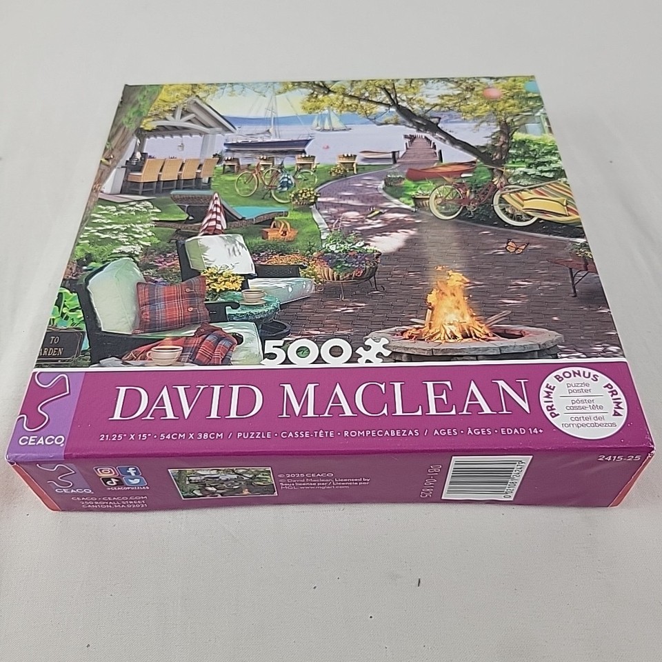 Floral Garden Puzzle 500 Pc David MaClean Ceaco Jigsaw 2025 42351 ...