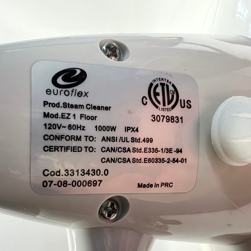 Euroflex EZ 1 Steam Cleaner Floor Steamer | eBay