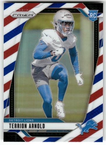 2024 Panini Prizm #389 Terrion Arnold Red White and Blue Rookie | eBay