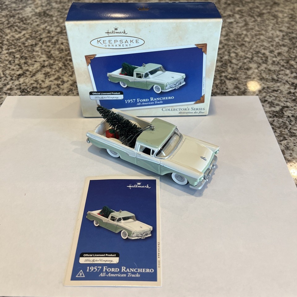 HALLMARK 1957 FORD RANCHERO #8 ALL-AMERICAN TRUCK SERIES 2002 KEEPSAKE ...