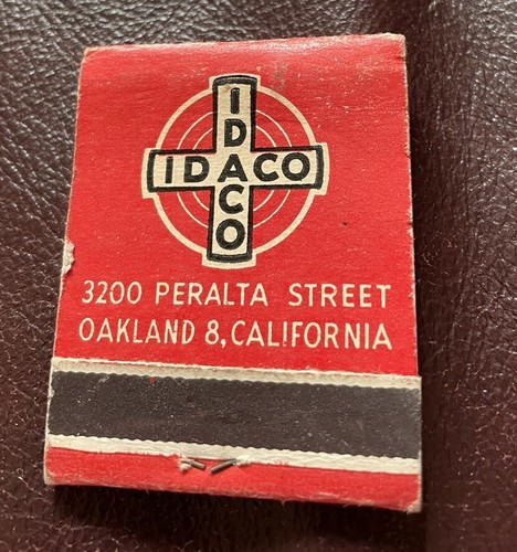 1950’s IDACO Sawmill Equipment/Lumber Woodworking Oakland, CA Matchbook ...