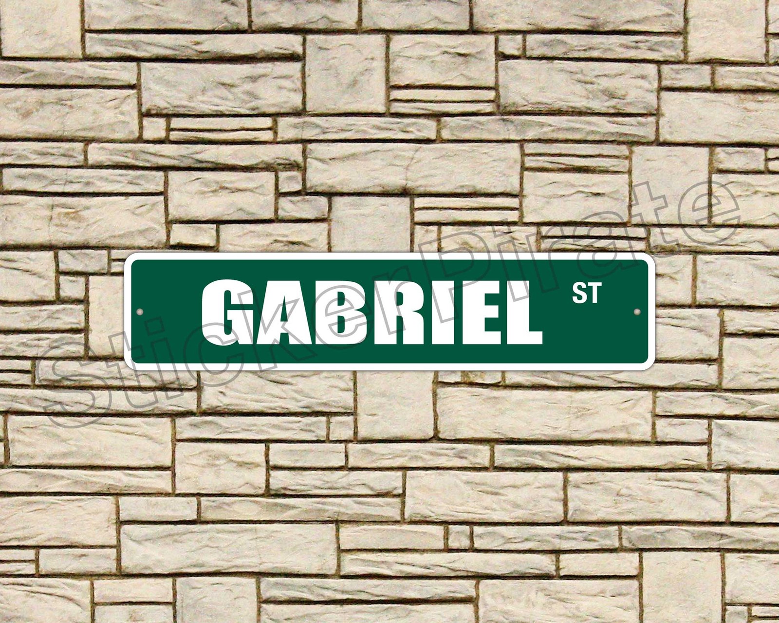 *Aluminum* Gabriel St 4" x 18" Metal Novelty Street Sign SS 1489 | eBay