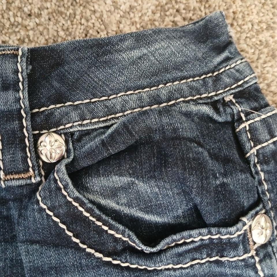 Miss Me Mid-Rise Embellished Skinny Denim Jeans Women's Size 25 | eBay