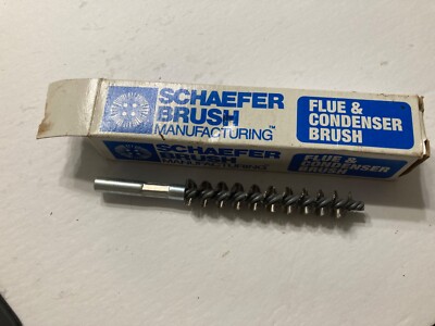 NEW SCHAEFER Wire Condenser Brush 5/8" DIAMETER 43516 Stainless Female ...
