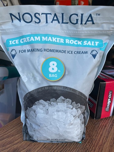 NEW - Nostalgia Rock Salt Bag, 8 Lb. Ice Cream Maker Rock Salt RSBG8LB ...