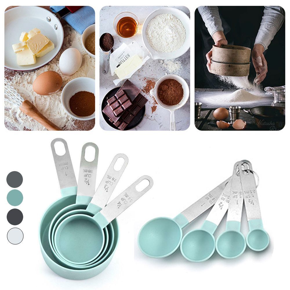 Cooking Measuring Tools 12 Pcs Plastic Measuring Cups And Spoons