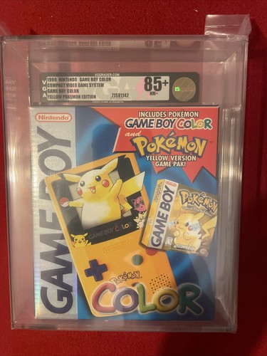 Nintendo Game Boy Color Pokemon Yellow Pikachu NEW UNOPENED VGA 85+ NM ...