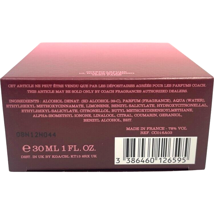 Coach New York Wild Rose Perfume 1.0 oz (30ml) Eau De Parfum Spray for ...