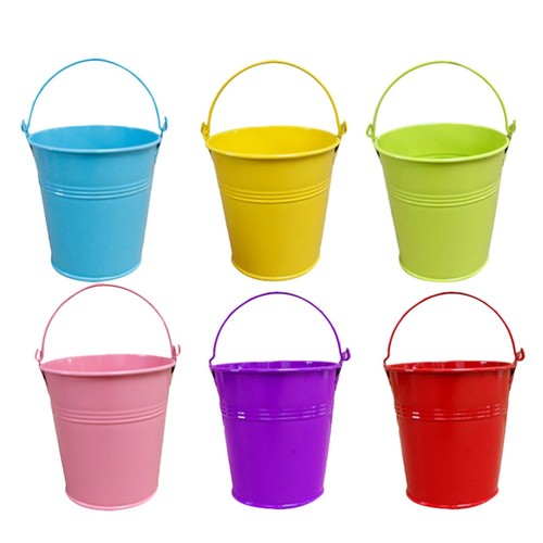20 Pcs Small Iron Bucket Decorative Little Buckets Mini Flower Pot | eBay
