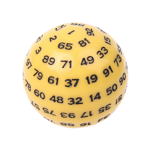 100 Sided Acrylic Dices D100 Dice for Table Board Role Playing Game Bar ...