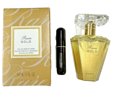 AVON Rare Gold Eau de Parfum 50ml - 1.70 fl.oz WITH TRAVEL SPRAY | eBay