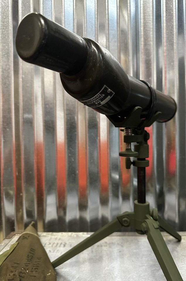 Vietnam War M49 Sniper Spot Spotting Scope W/ M15 Tripod & Case Argus ...