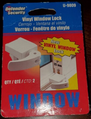 Defender Security Vinyl Window Locks 2 Count | eBay