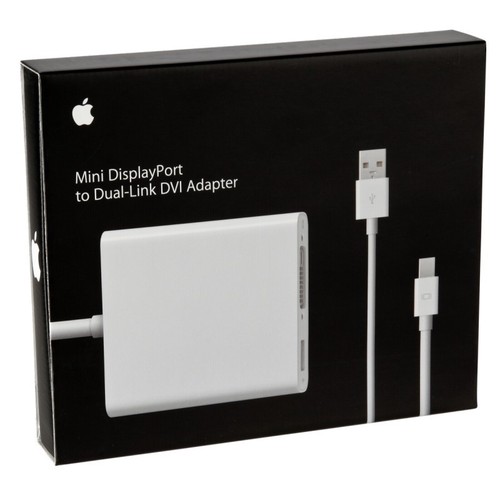 Mini DisplayPort to Dual-Link DVI Adapter - Apple (MB571Z/A) Cable ...