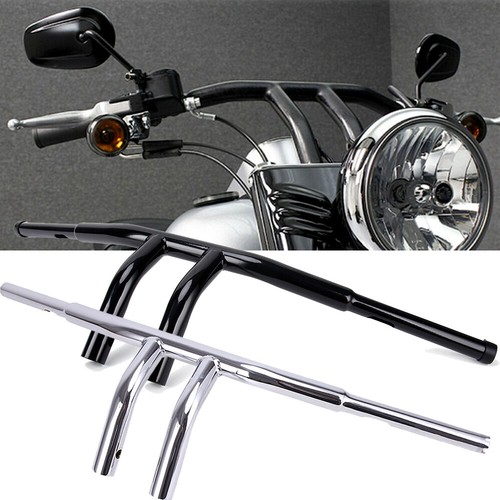 1-1/4" CUSTOM 8" RISE T-BAR HANDLEBARS DRAG BARS FOR HARLEY FLST FXST ...