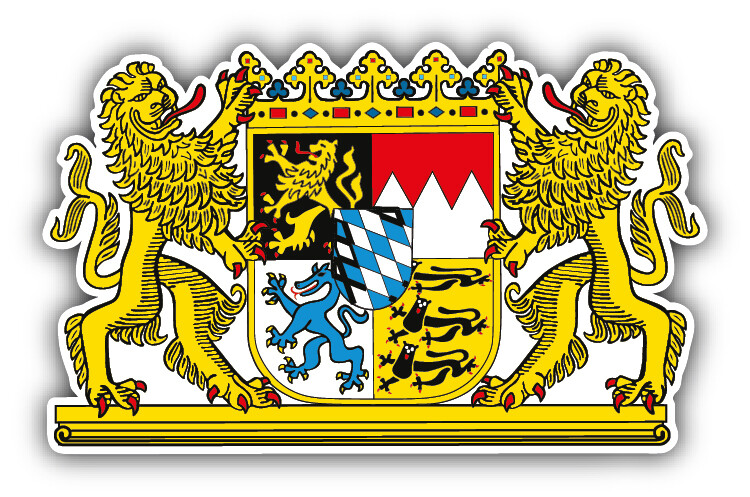 Bavaria Germany Coat Of Arms Car Bumper Sticker Decal ''SIZES'' | eBay