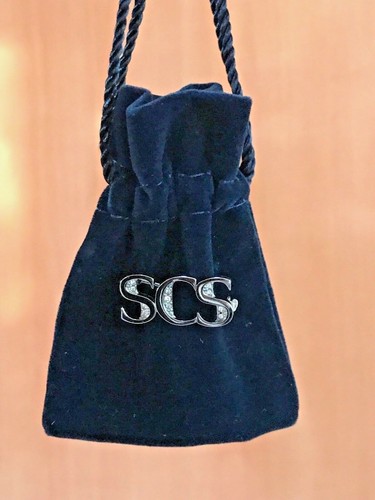 SWAROVSKI SCS TIE TAC / LAPEL PIN in BLUE VELVET POUCH lot of 25 | eBay