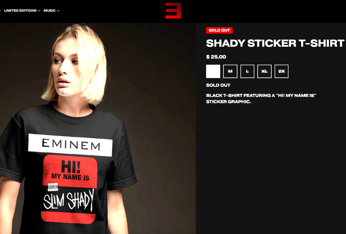 Hi My Name Is Slim Shady Sticker Inked Magazine Slim Shady Coming