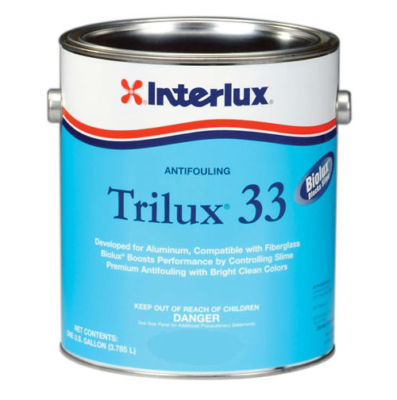 Interlux Trilux 33 Aluminum Antifouling Protection Paint Blue Gallon ...
