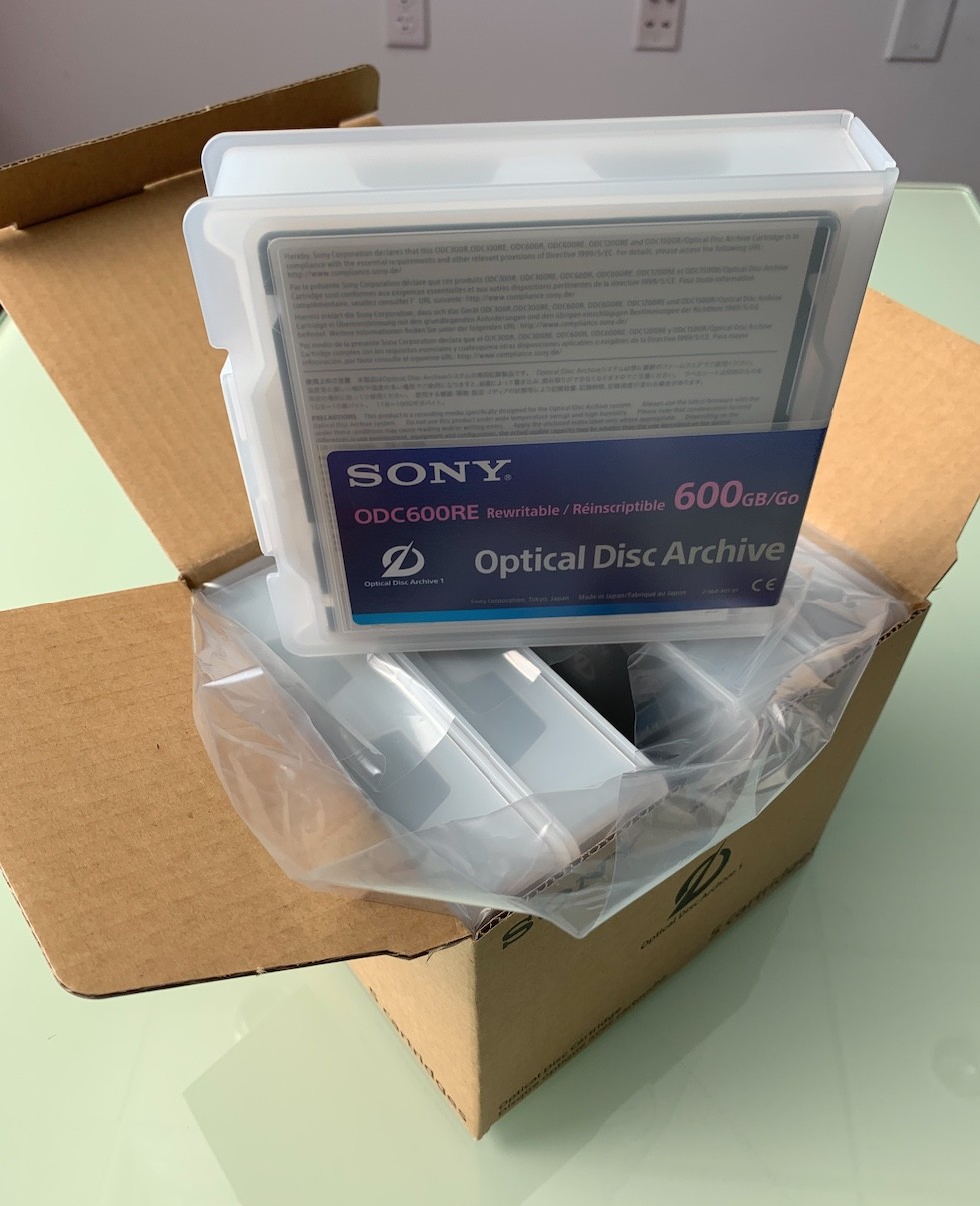 Sony 600gb Rewritable Cartridge for Ods-d55u and Ods-d77u Optical Disc ...