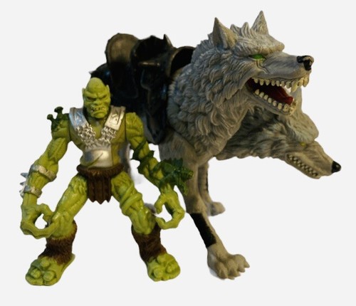 Chap Mei True Legends Figure Lot Two Headed Orthrus Wolf Grey & Orcs ...