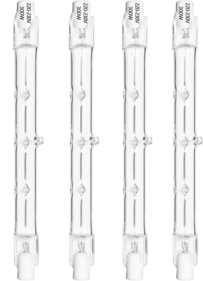 1-10pk R7 Tungsten Halogen Security Floodlight Bulb 100/150/200/300W ...