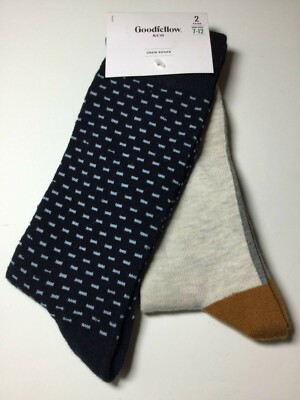 2 Pairs Goodfellow & Co. Crew Dress Socks 7-12 NWT | eBay