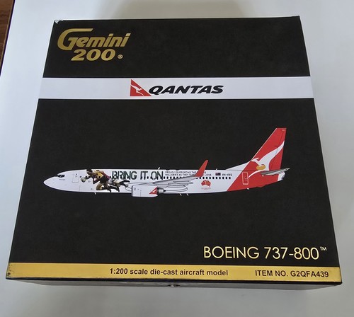 1:200 Gemini Qantas Boeing 737 -800 diecast Model - Bring It On | eBay