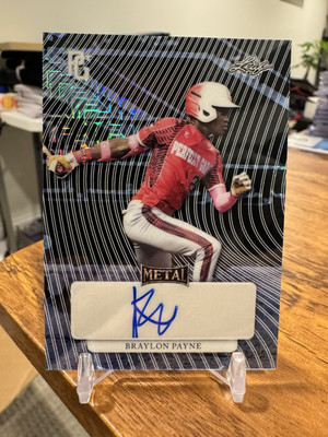 BRAYLON PAYNE 2023 LEAF PERFECT GAME ALL AMERICAN PROSPECT RC AUTO #1/1 ...