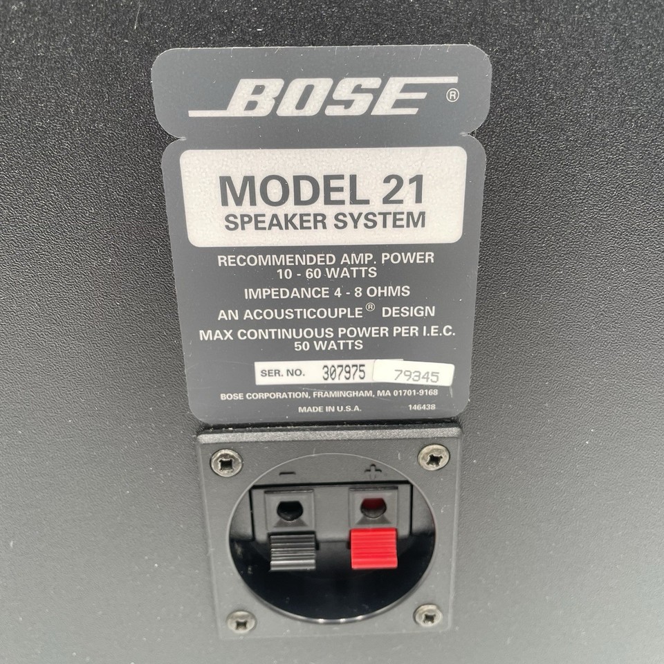 Bose Model 21 Bookshelf Speakers HiFi Stereo Home Audio Left Right ...