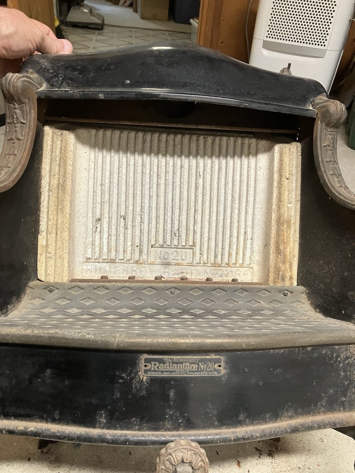 Humphrey Radiantfire No. 20 Antique Fireplace/Heater General Gas Light ...