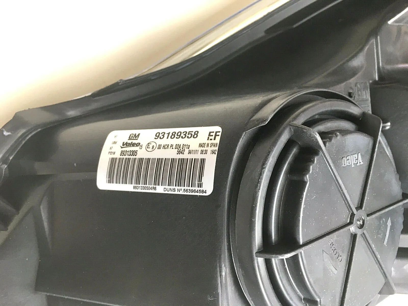 93189358, Original GM Opel, Scheinwerfer rechts, HALOGEN, für CORSA D ...