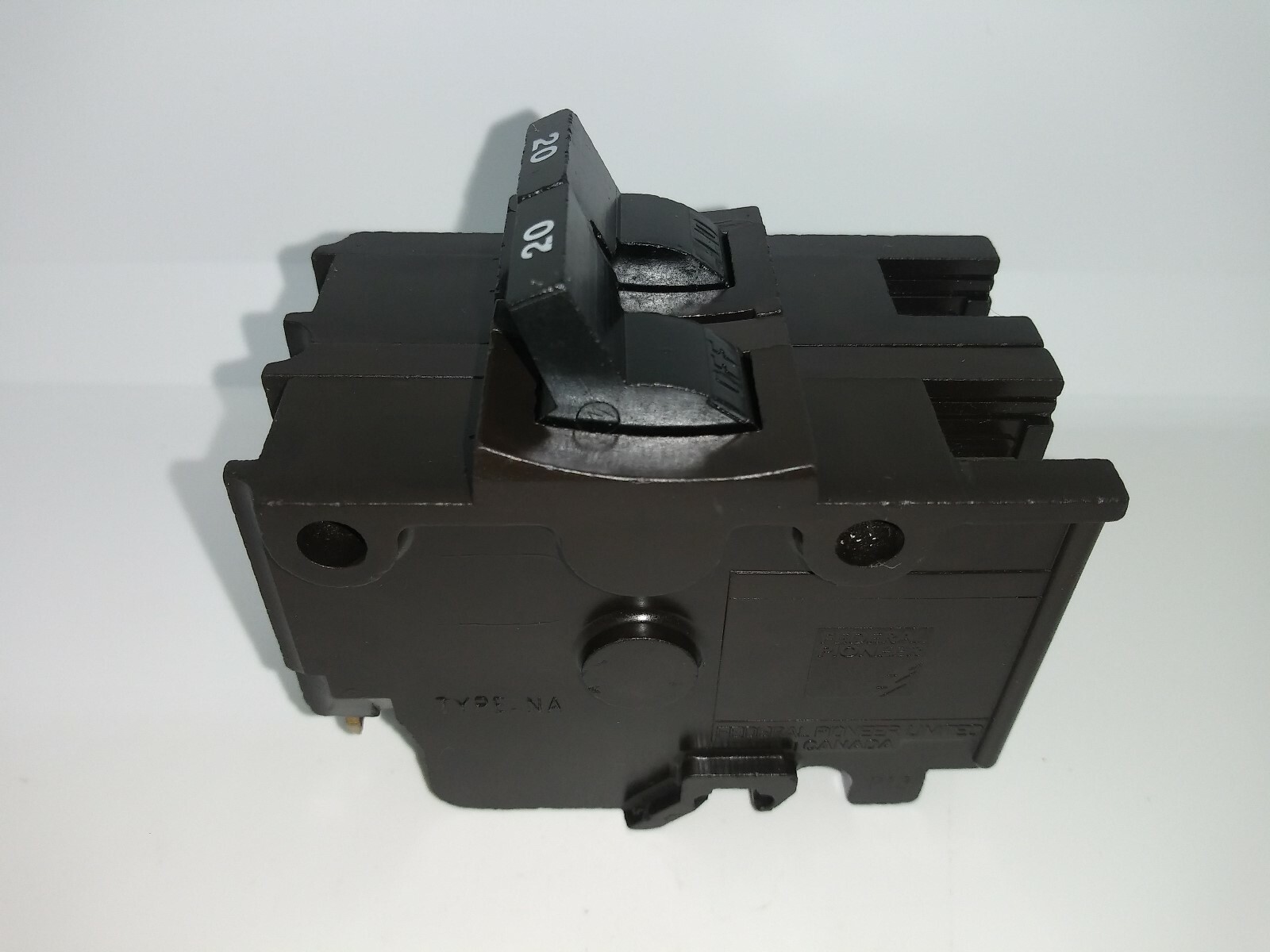 FPE AMERICAN NA220 FEDERAL PIONEER 2 POLE 20 AMP CIRCUIT BREAKER THICK ...