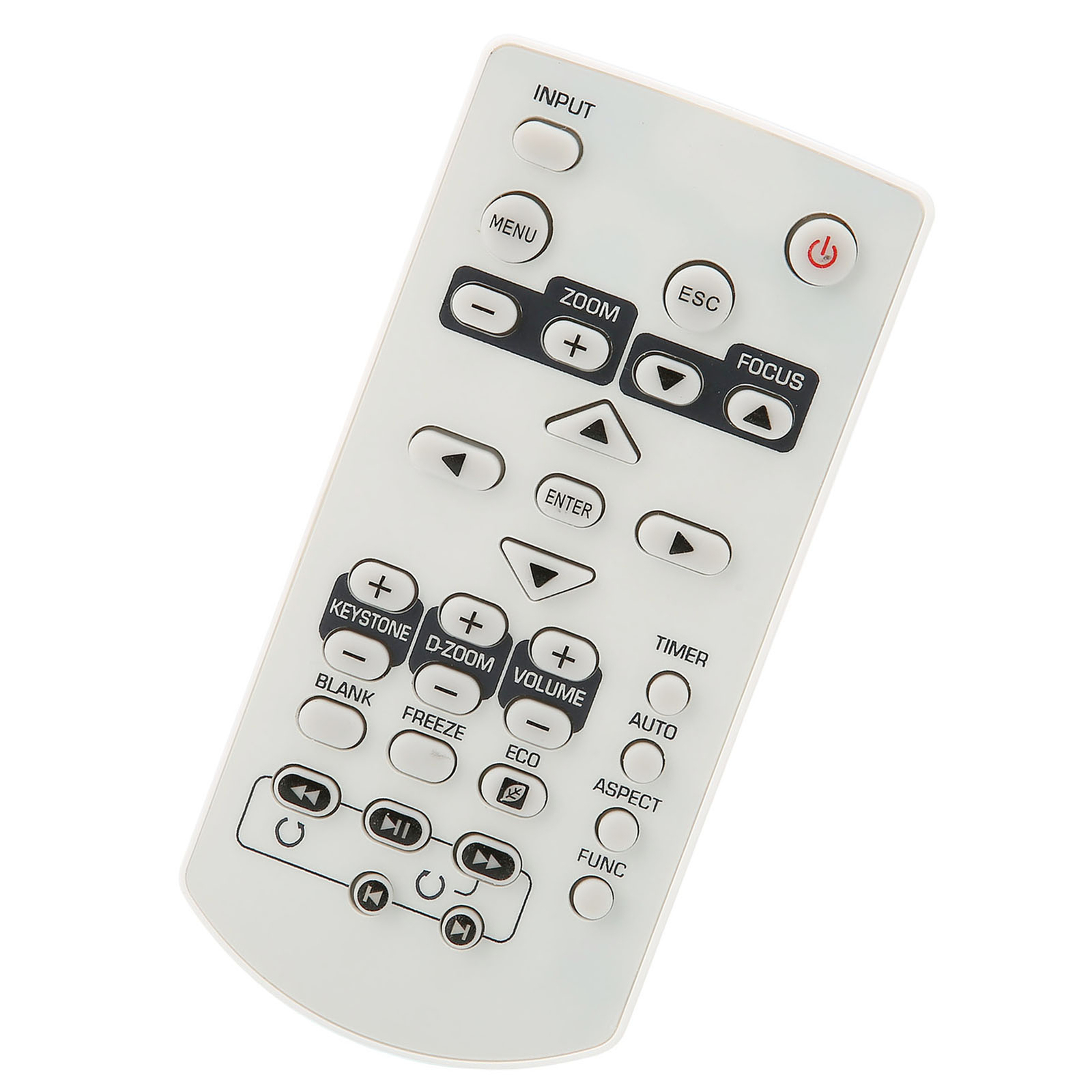 YT-130 Replacement Remote Control Suitable For Projectors XJ-A142 BGI ...