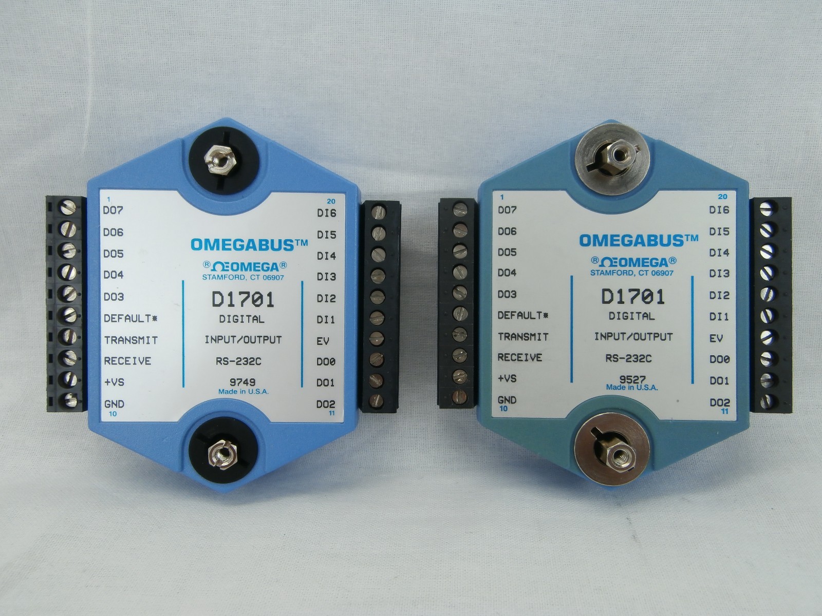 Omega D1701 Digital Input/Output Transmitter OMEGABUS Reseller Lot of 2 ...