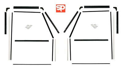 2 Front Door Window Channel Felt Guide Seal Kit for Land Rover Defender ...