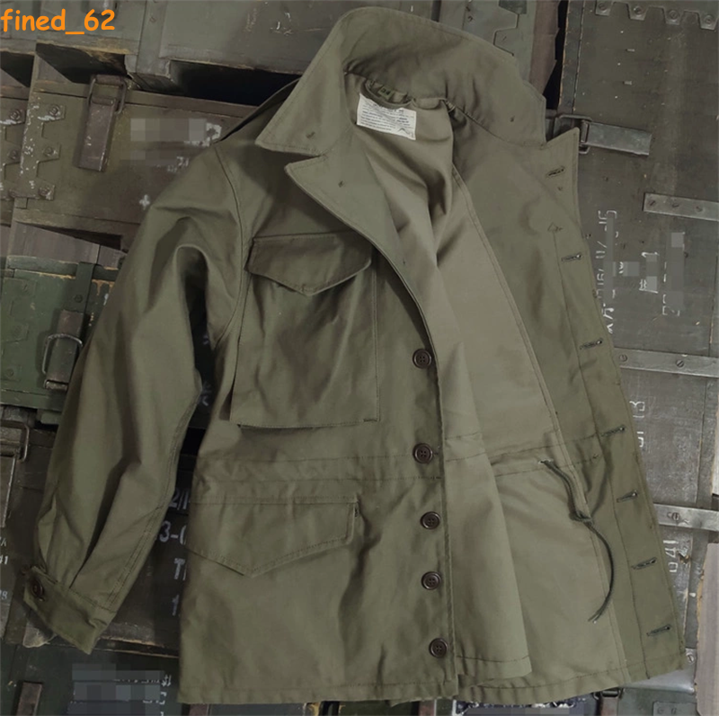 WWII US Military M43 Field Jacket ARMY M1943 Green Coat + Inner ...