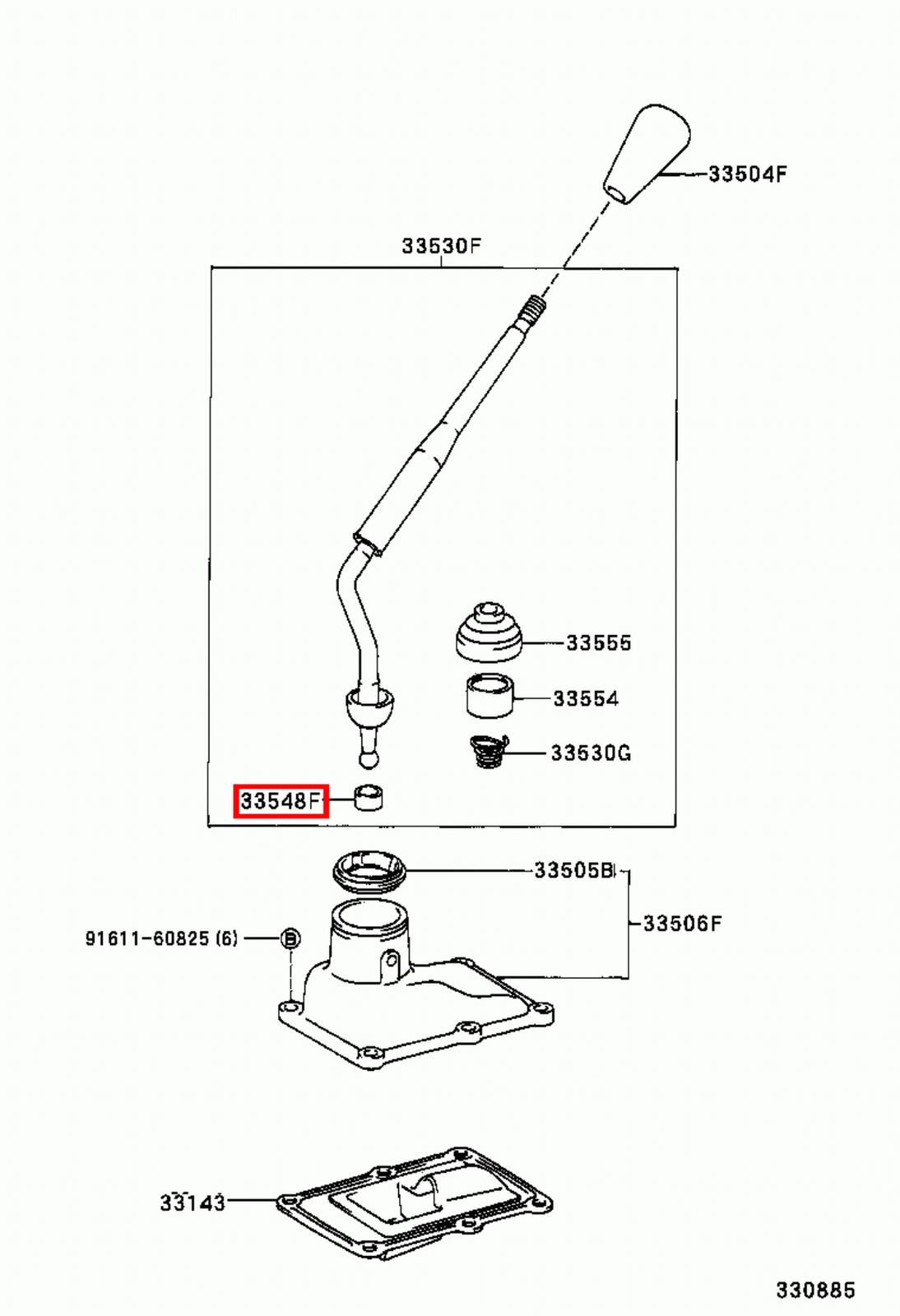 Genuine Hilux KZN130 KDN170 KDN166 KDN165 Manual MT Gear Shift Lever ...