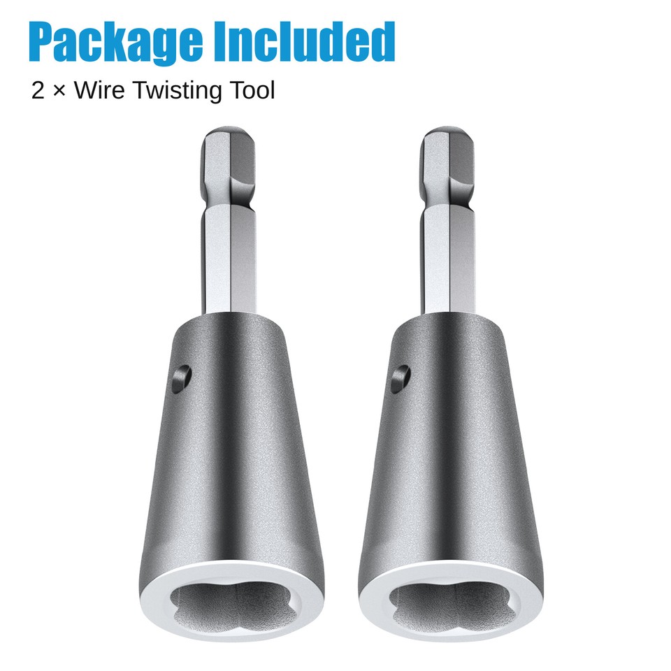 2PCS Wire Nut Twisting Tool Wire Cable Twister for Electrical Power ...