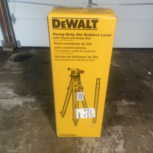 DEWALT DW090PK 200 ft. Range Manual Leveling 20x Builders Level Package ...
