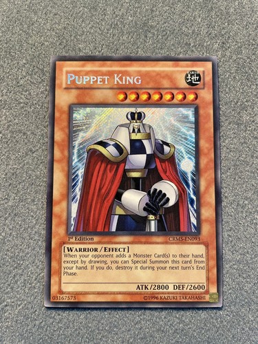 Yugioh! Puppet King CRMS-EN093 Secret Rare 1st Edition NM | eBay