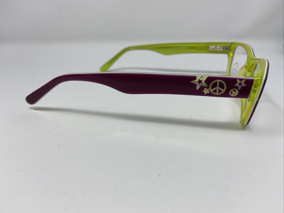 peace Eyeglasses Frames SPUNKY 48-16-135 Magenta Full Rim GI25 | eBay