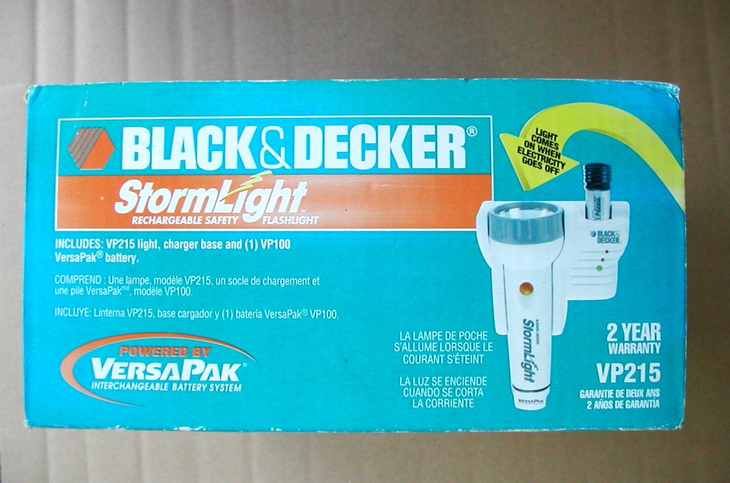 Black & Decker VersaPak Stormlight Emergency Flashlight VP215 Works ...
