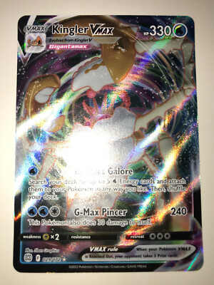 Kingler VMAX 029/172 Brilliant Stars Ultra Rare Holo Pokemon Card NM | eBay