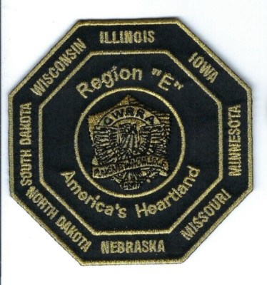 DEFUNCT GWRRA Gold Wing Road Riders Association Region E patch ...