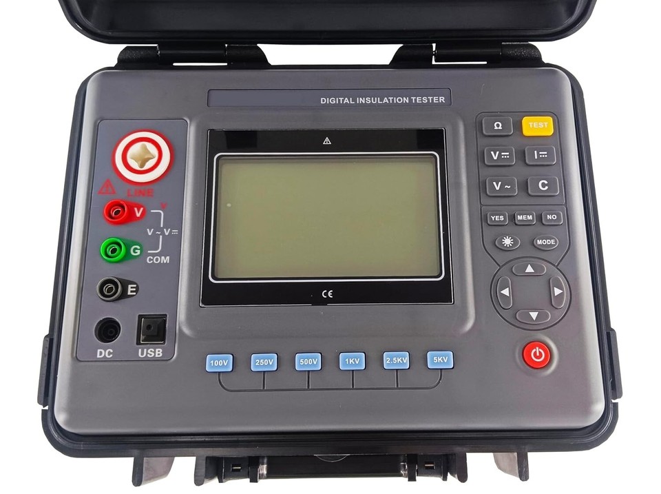 15KV Insulation Meter HV Insulation Resistance Tester 500 Groups Data ...