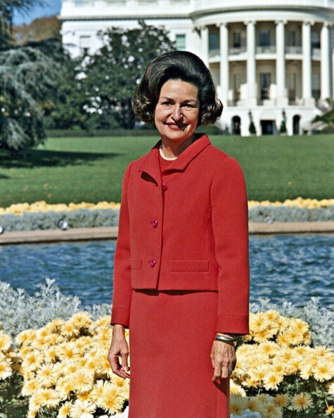 1967 First Lady CLAUDIA 'LADY BIRD' JOHNSON Glossy 8x10 Photo Lyndon ...