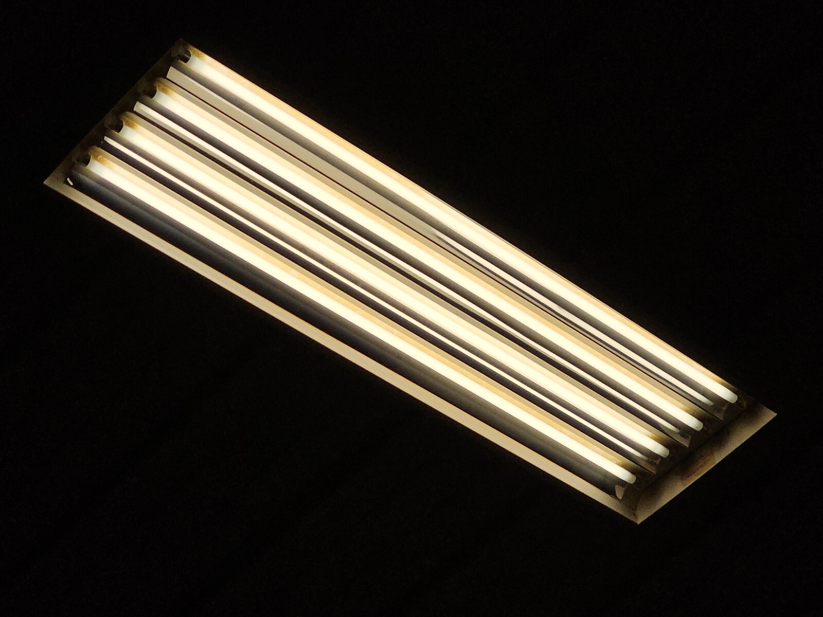 4 Lamp High bay Linear Fluorescent High Output T5 Light Fixture F54T5HO ...