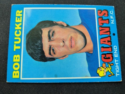 1971 Topps Football Card # 79 Bob Tucker RC - New York Giants (EX) | eBay