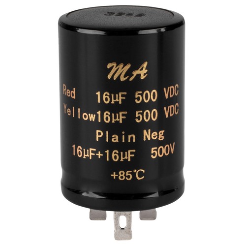 16uF + 16uF 500V Polarized Electrolytic Multi-Section Can Capacitor | eBay